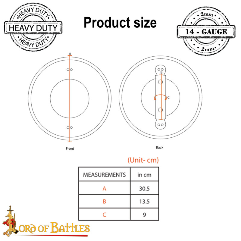 Bocle - Acier - 30 cm
